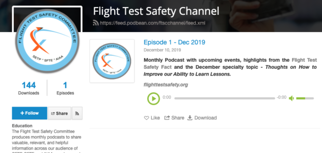 Flight Test Safety Fact, 20-01
